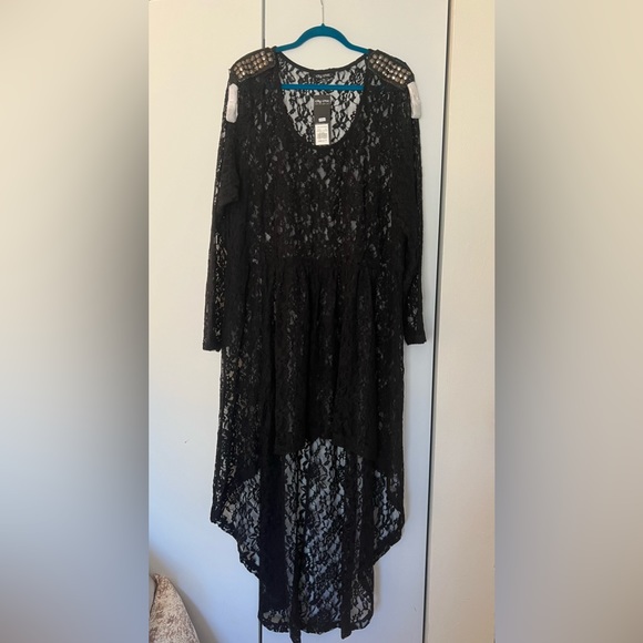City Chic | Tops | Nwt City Chic Lace Armour Hilow Babydoll Tunic Top ...